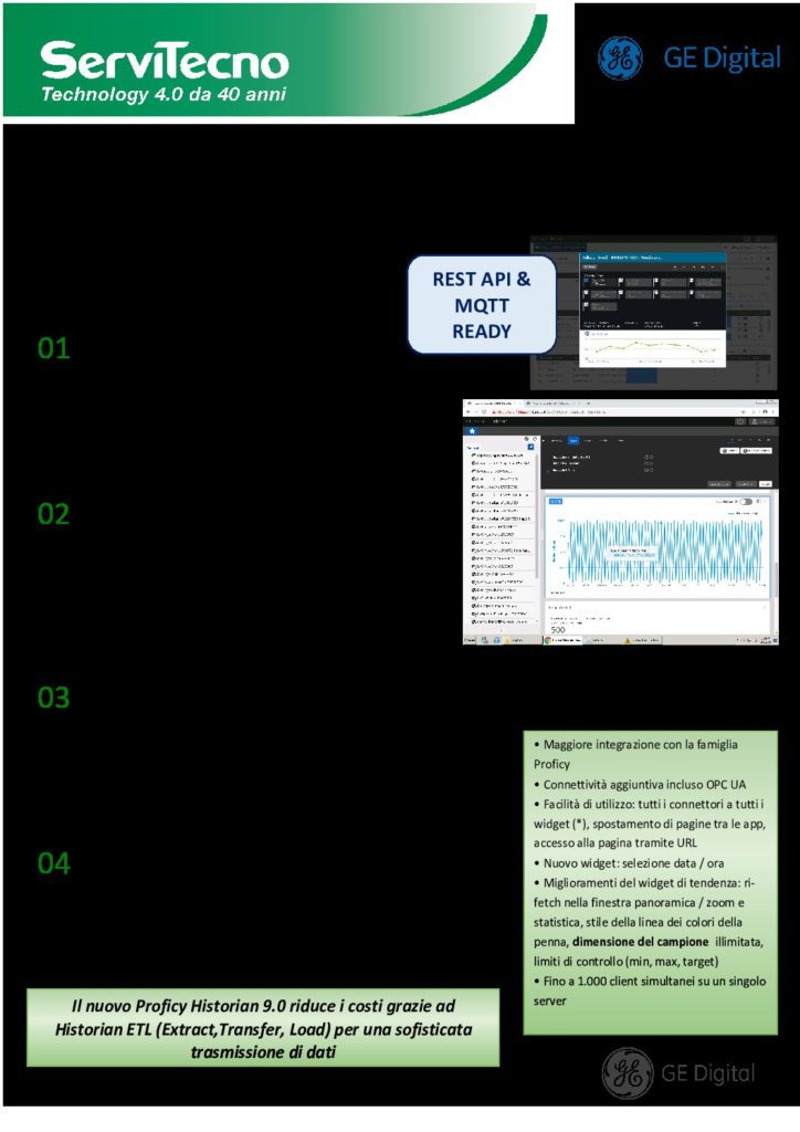 GE Process Database: GE Historian - ServiTecno